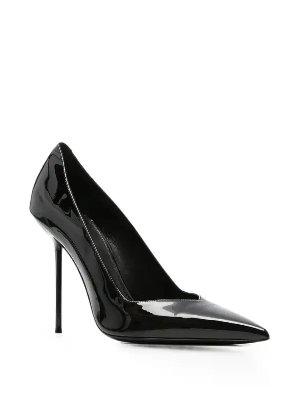 Paris Texas Lidia Patent-finish Pointed-toe Pumps - Black