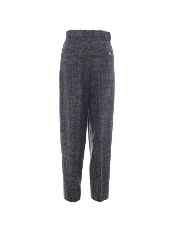 Fabiana Filippi Bouclé-effect Pressed-crease Trousers