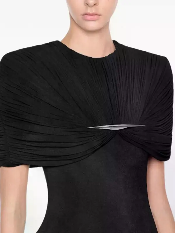 CHATS BY C.DAM Draped Mini Dress