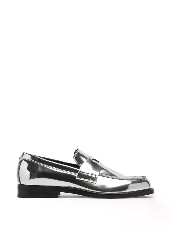 Gcds Wirdo Mirrored-effect Loafers - Silver