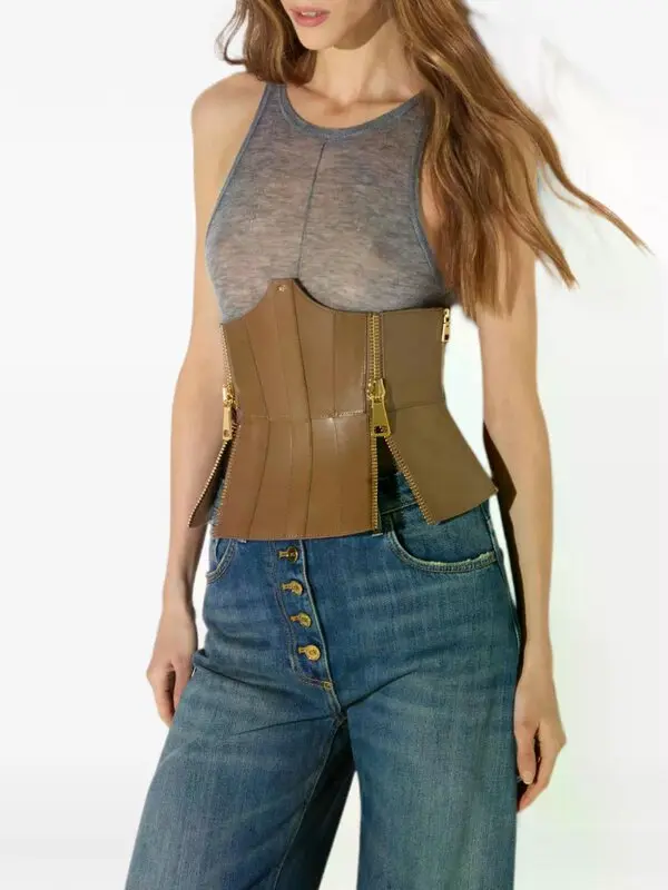 Elisabetta Franchi Bustier Belt With Zip