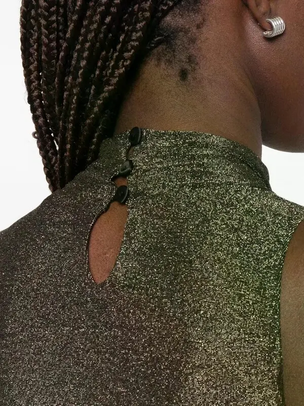 FORTE_FORTE Glitter-effect High-neck Body