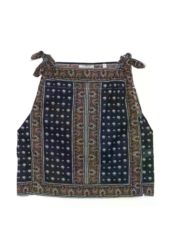 DÔEN Amalia Paisley-print Top - Blue