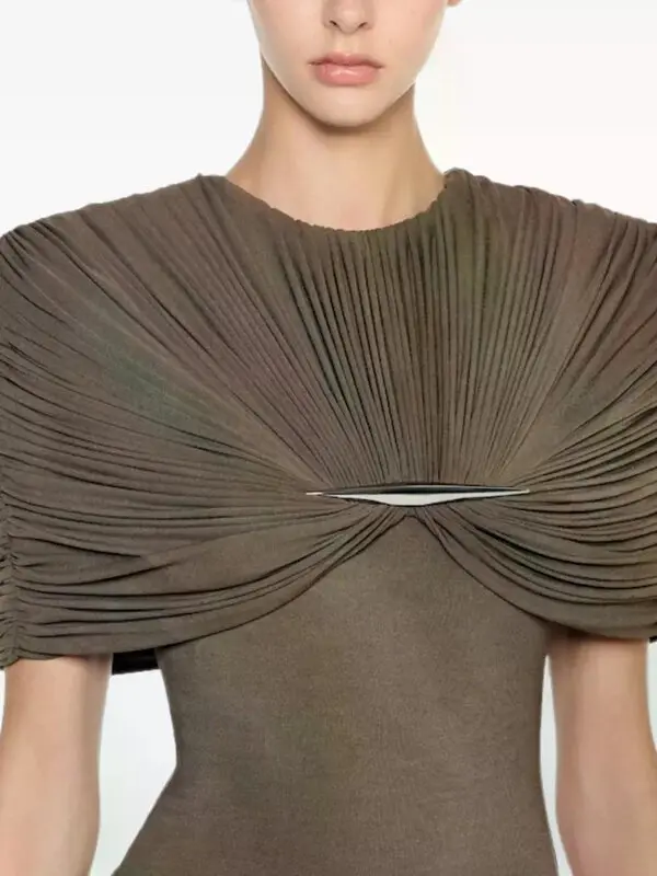 CHATS BY C.DAM Draped Mini Dress