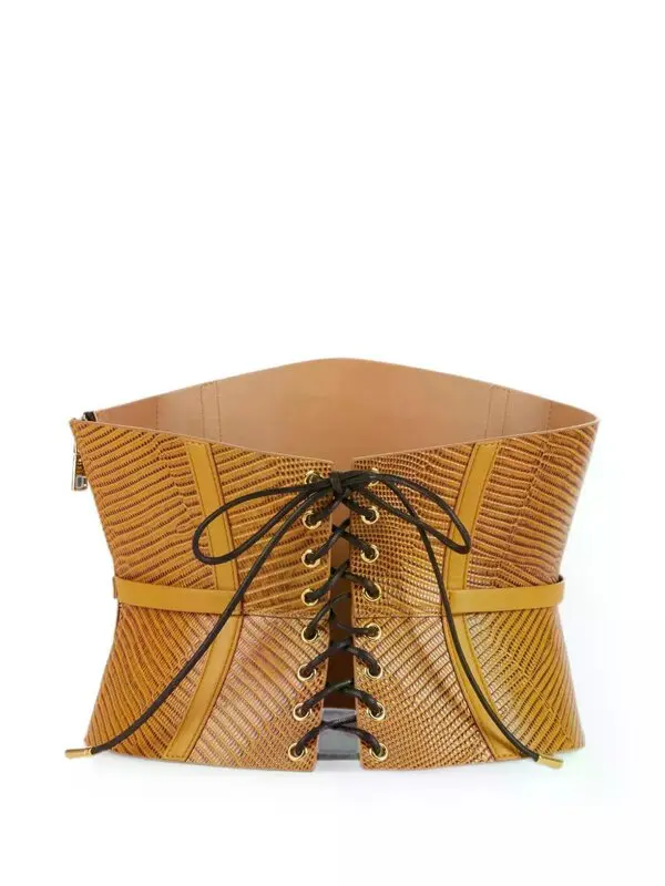 Elisabetta Franchi Bustier-style Leather Belt