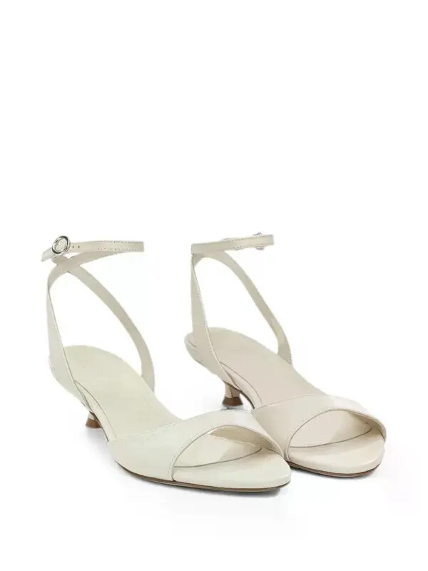 AeydĒ Zelia Buckle-fastening Leather Sandals - Neutrals