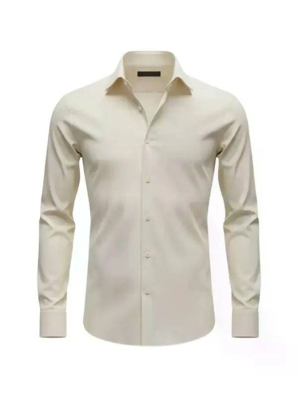 100HANDS Long-sleeve Spread-collar Shirt - Neutrals