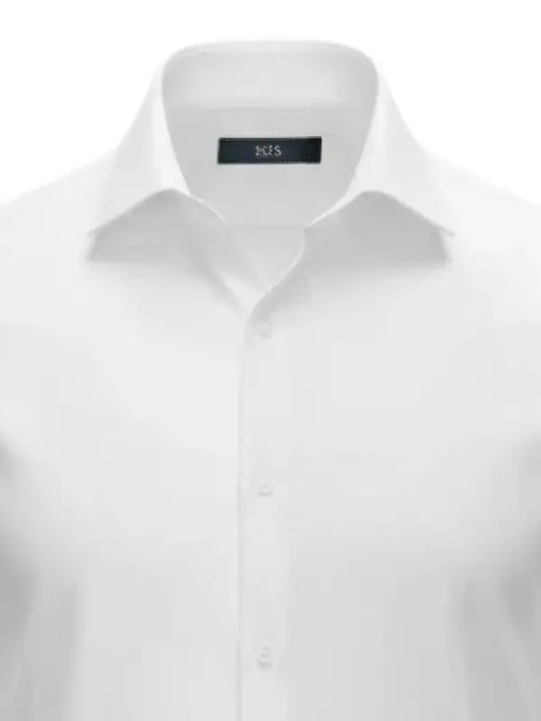 100HANDS Spread-collar Long-sleeve Shirt - White