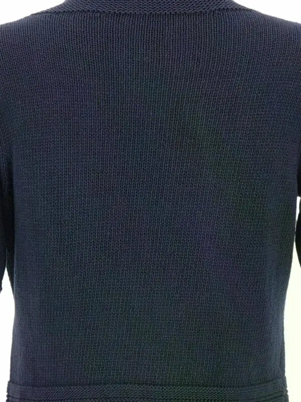 GRAN SASSO Braided Short-sleeve Sweater