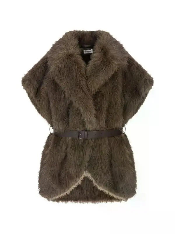 P.a.r.o.s.h Belted Gilet - Brown