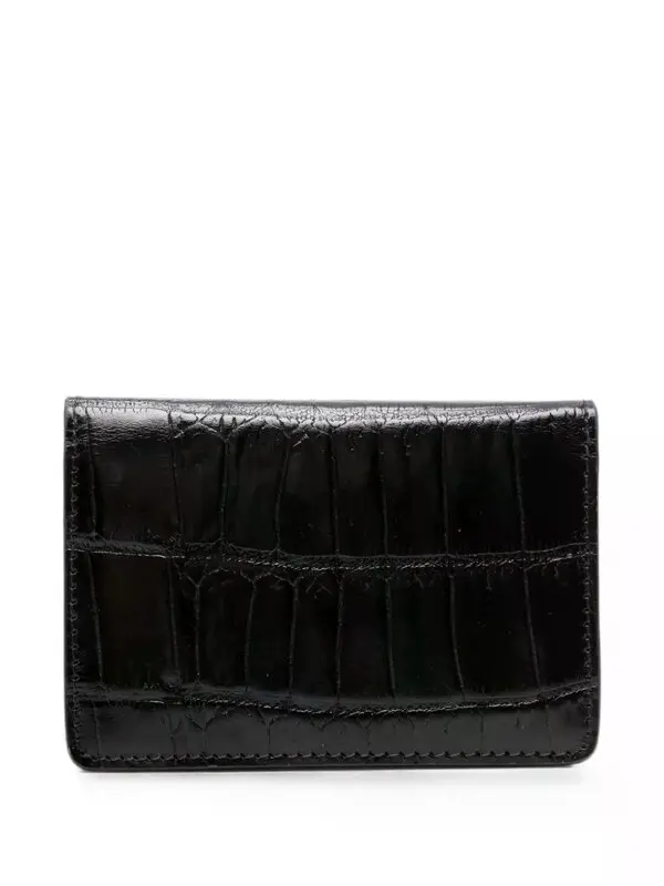 HIDESINS Crocodile-effect Cardholder - Black