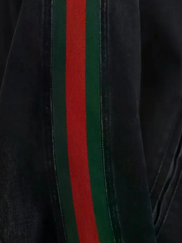 Gucci Biker Stn Wshd Dk Ctn Dn