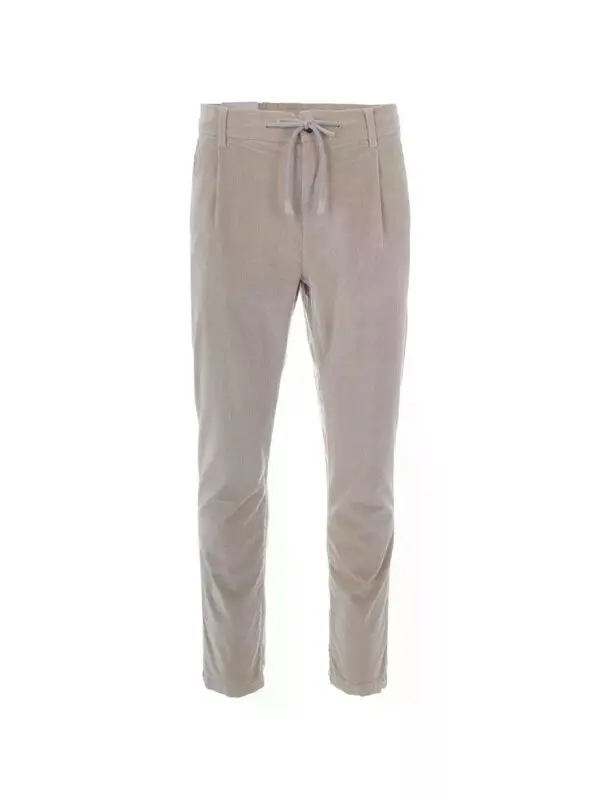 Eleventy Corduroy Drawstring Trousers - Neutrals