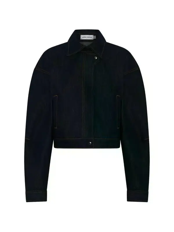 Anna Quan Fontana Contrast-stitch Denim Jacket