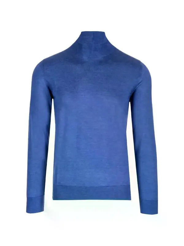 AL DUCA D’AOSTA 1902 Ribbed-trim Roll-neck Sweater - Blue
