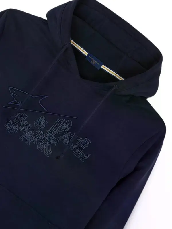 Paul & Shark Logo-embroidered Drawstring Hoodie