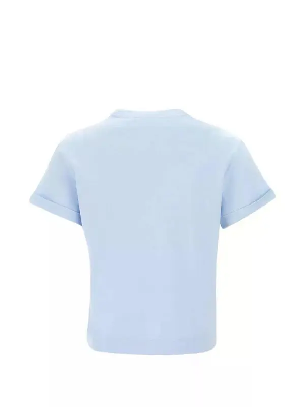 GRAN SASSO Turned-up Cuff T-shirt - Blue