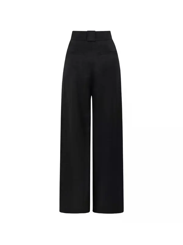 CAYET Nina Pleated Wide-leg Trousers