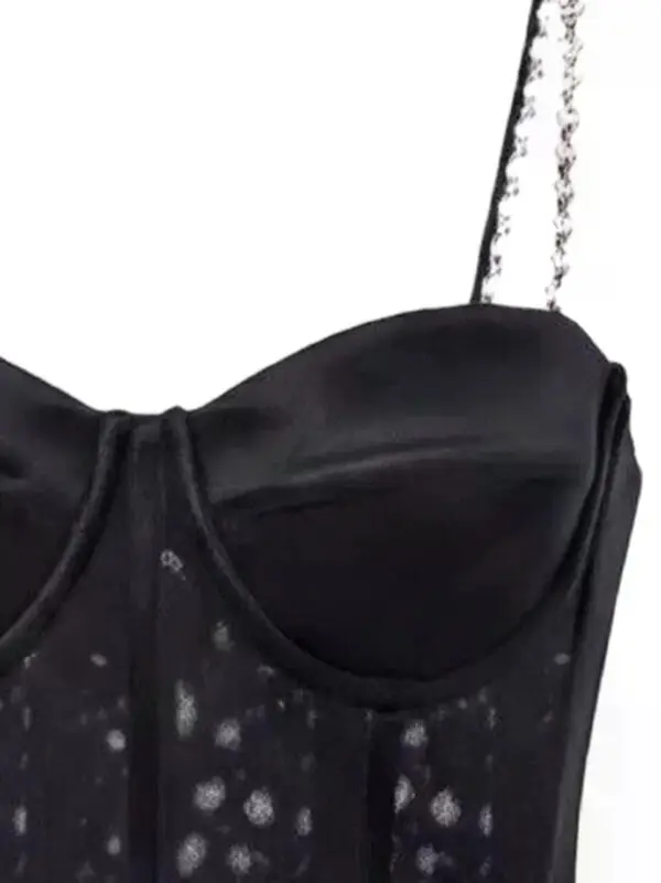 Rebecca Vallance Crystal-embellished Bodysuit