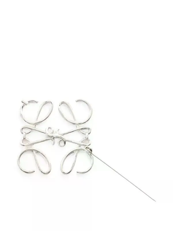 Loewe 2020s Anagram Brooch - Silver