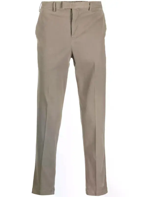 PT TORINO Straight-leg Modal-blend Trousers - Grey