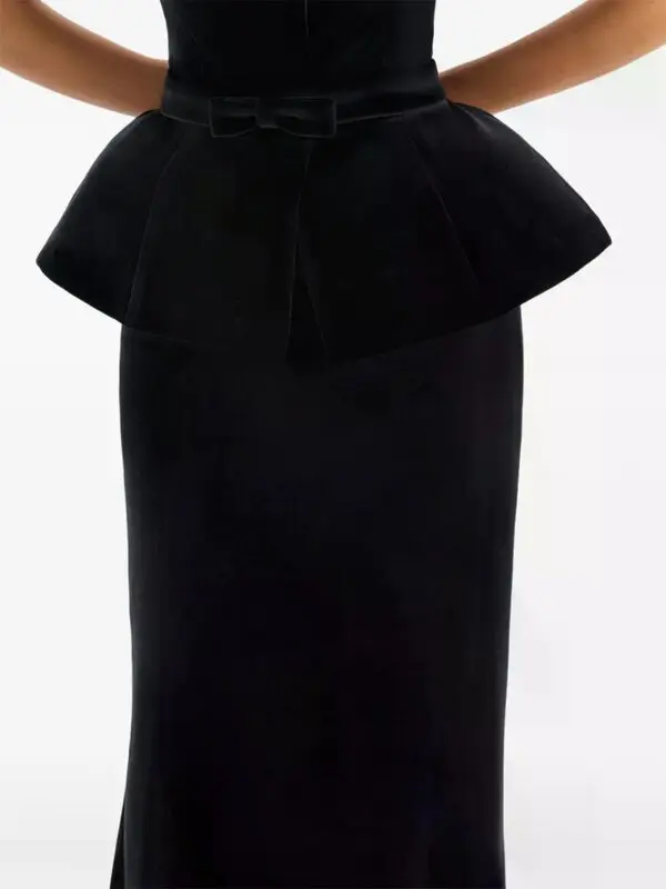 ADAMARIS V-neck Buttoned Maxi Skirt Set