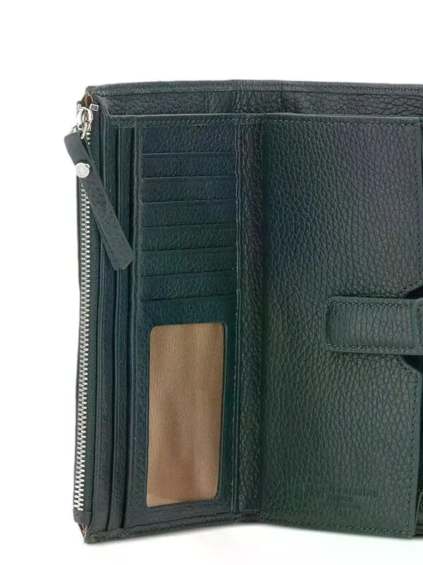 GIANNI CHIARINI Dollaro Pebbled Leather Wallet