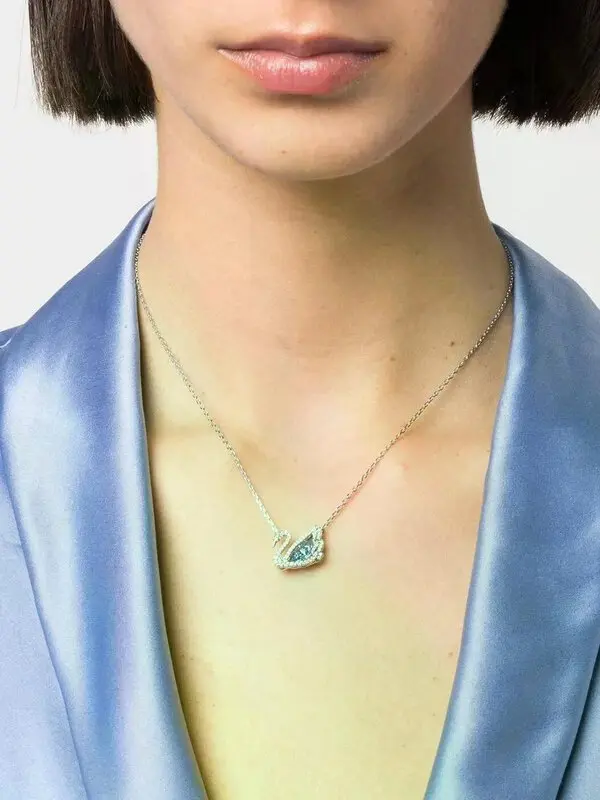 SWAROVSKI Crystal-embellished Logo Pendant Chain