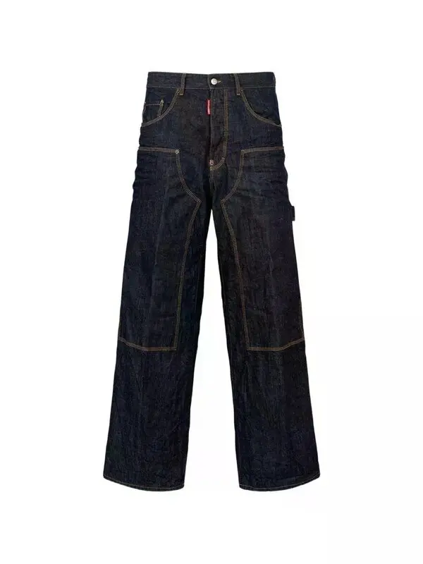 Dsquared2 Japanese Rinse Baggy Carpenter Jeans - Blue