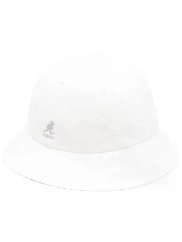 KANGOL Embroidered-logo Bucket Hat - White