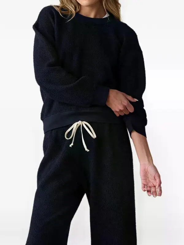 THE LADY AND THE SAILOR Crew-neck Bouclé Sweater