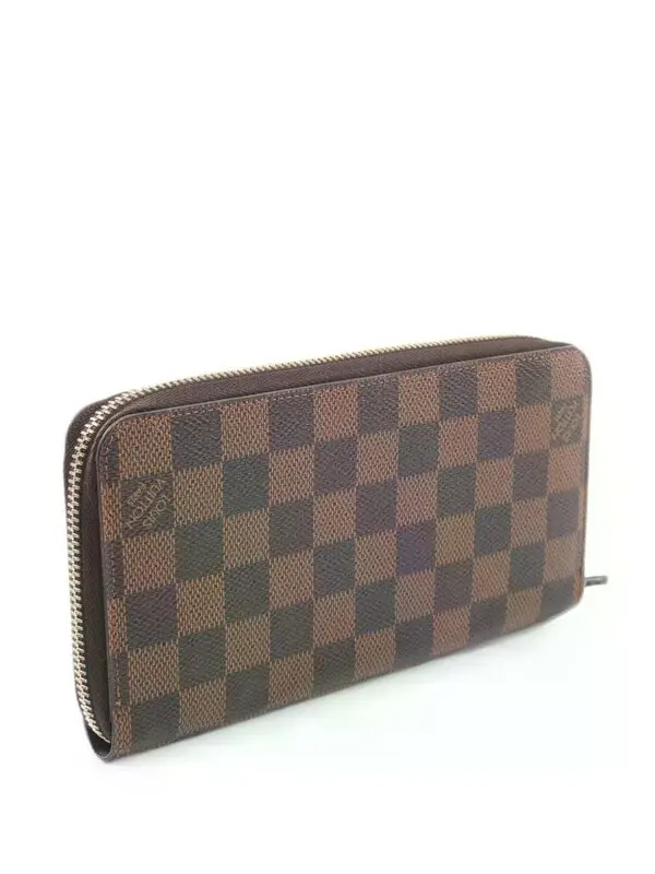LOUIS VUITTON 2012 Damier Ebene Zippy Wallet - Brown