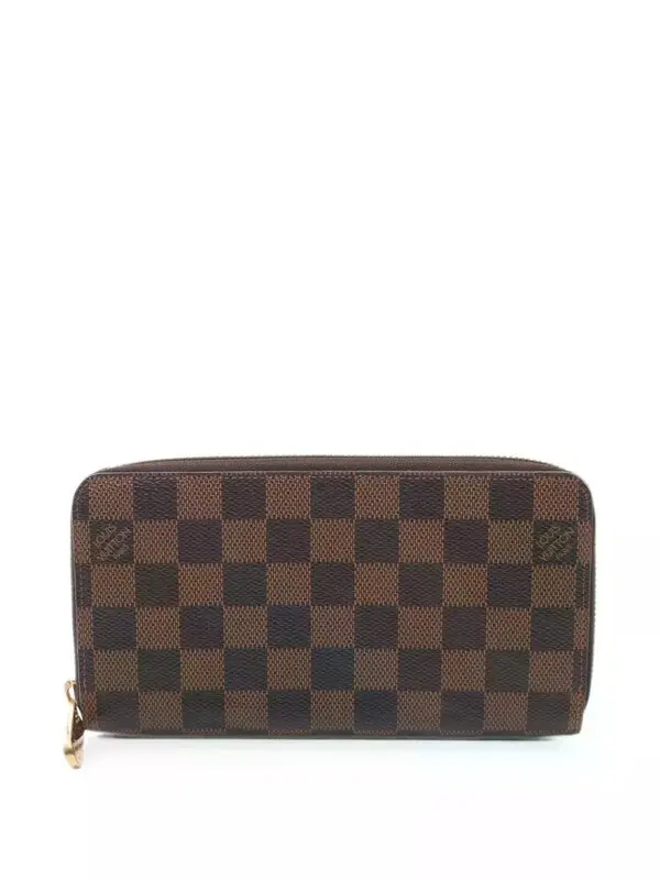LOUIS VUITTON 2012 Damier Ebene Zippy Wallet - Brown