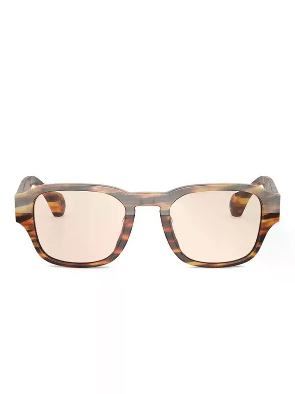 ALAIN MIKLI Square-frame Sunglasses - Brown