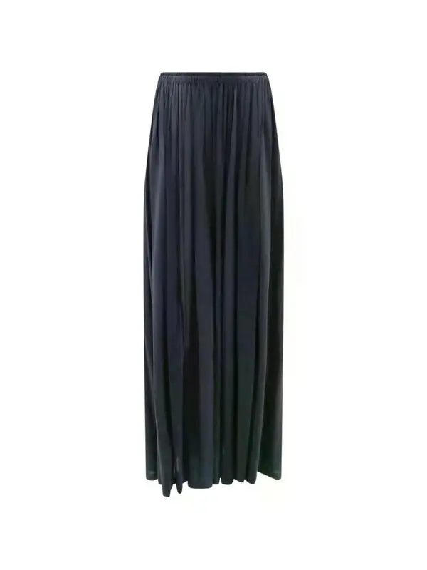 Max Mara Pleated Maxi Skirt - Blue