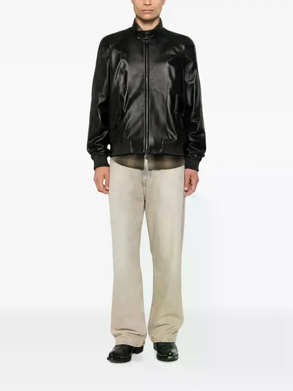 Dsquared2 Zip-up Leather Jacket