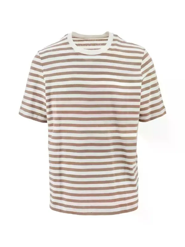 Majestic Filatures Striped T-shirt - Neutrals