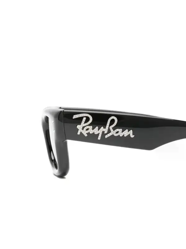 Ray-ban Wayfarer Sunglasses With Crystal Embellishments