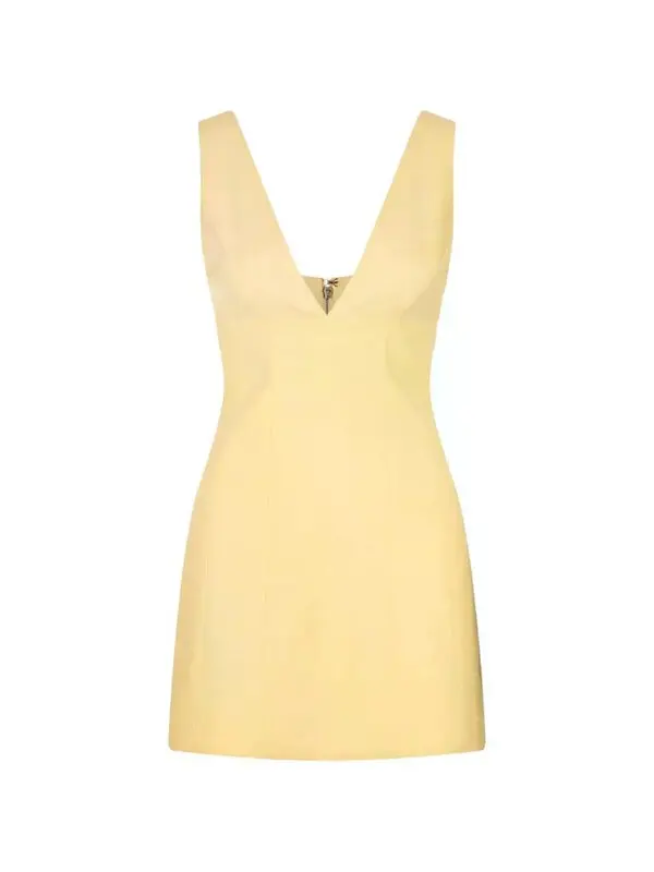 Alice + Olivia Mandy Paneled Mini Dress - Yellow
