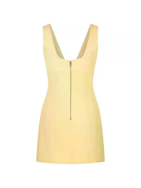 Alice + Olivia Mandy Paneled Mini Dress - Yellow
