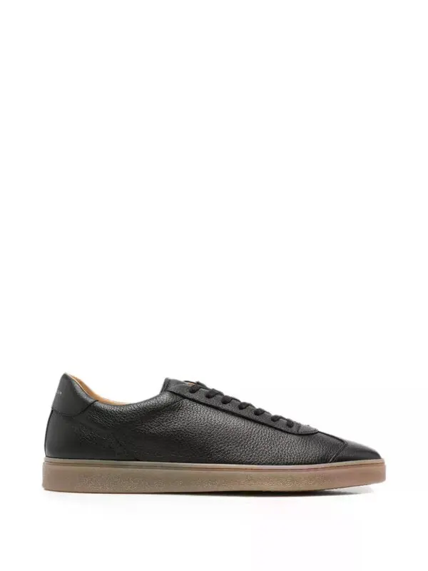 HENDERSON BARACCO Pebbled-leather Sneakers - Black