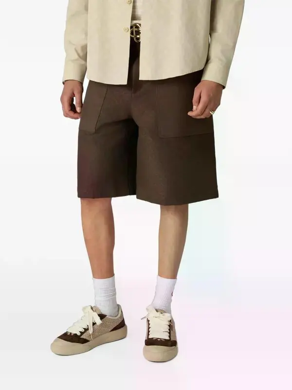 Casablanca Monogram-print Calf Suede-panel Sneakers