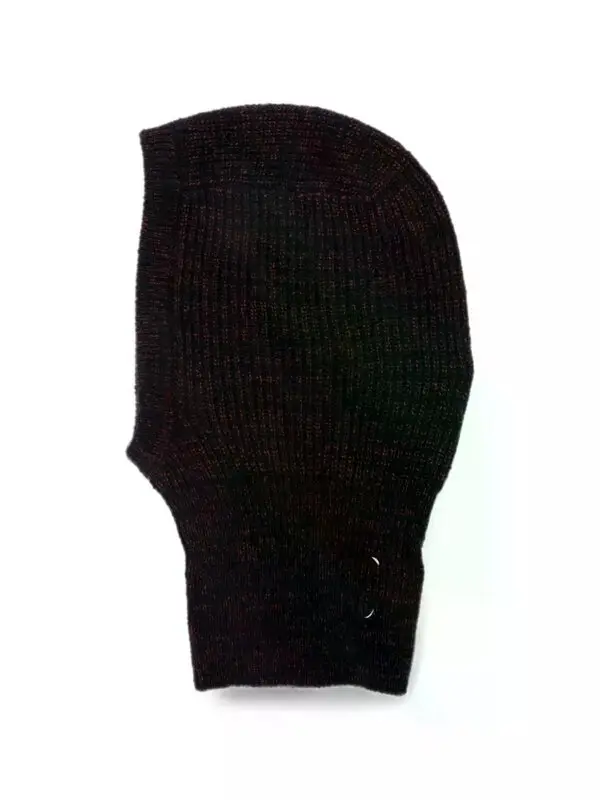 MAISON MARGIELA Ribbed Four Stitches Balaclava - Black