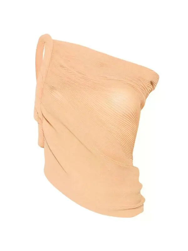 Alberta Ferretti One-shoulder Draped Top - Neutrals