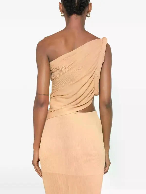 Alberta Ferretti One-shoulder Draped Top