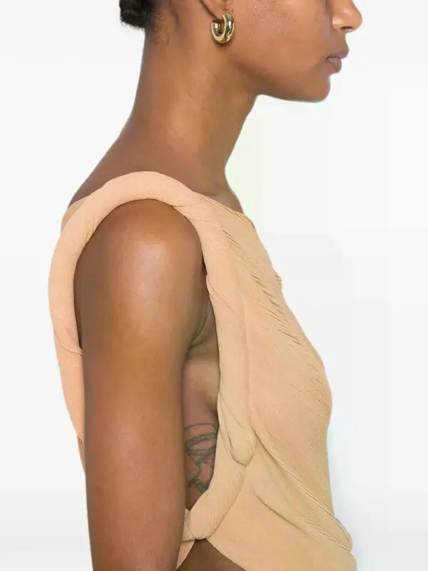 Alberta Ferretti One-shoulder Draped Top