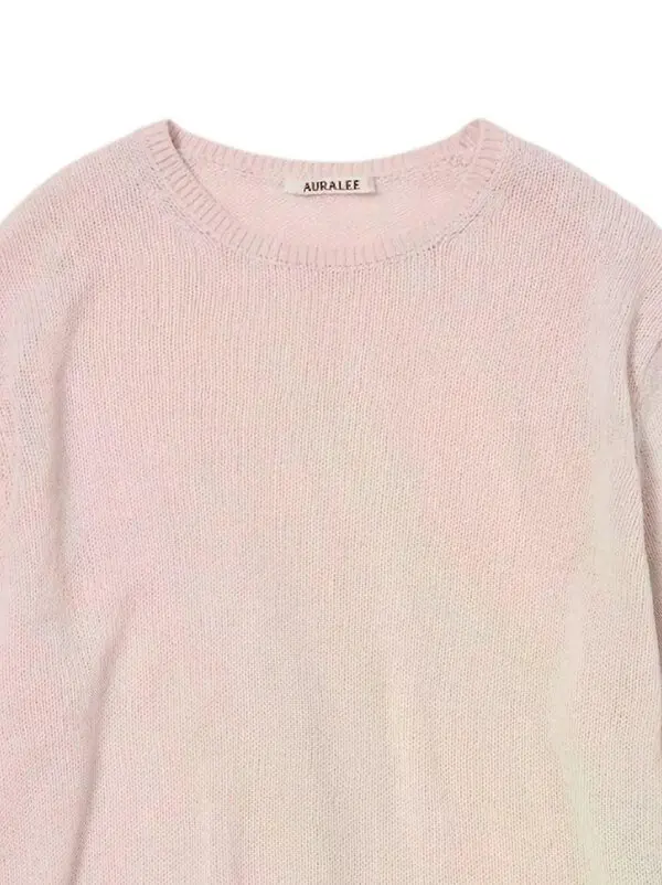 Auralee Fine-knit Crew-neck Sweater