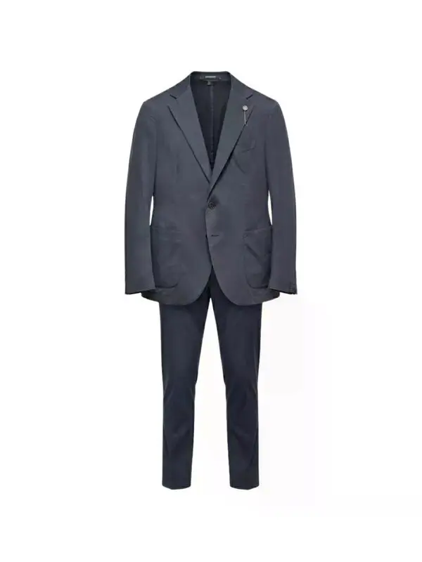 SANTANIELLO Single-breasted Patch-pocket Suit