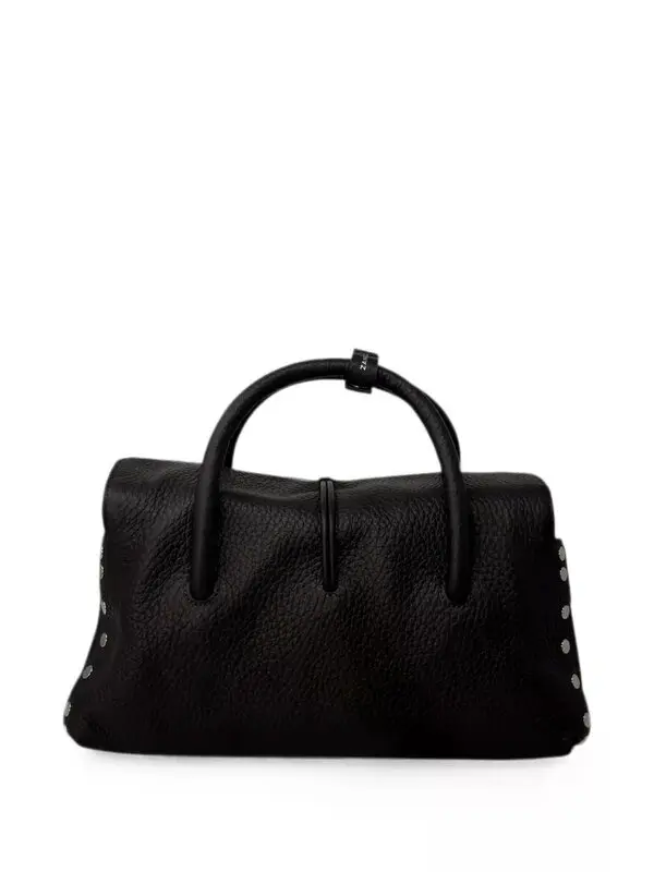 ZANELLATO Dotta Centauro Studded Leather Tote Bag - Black