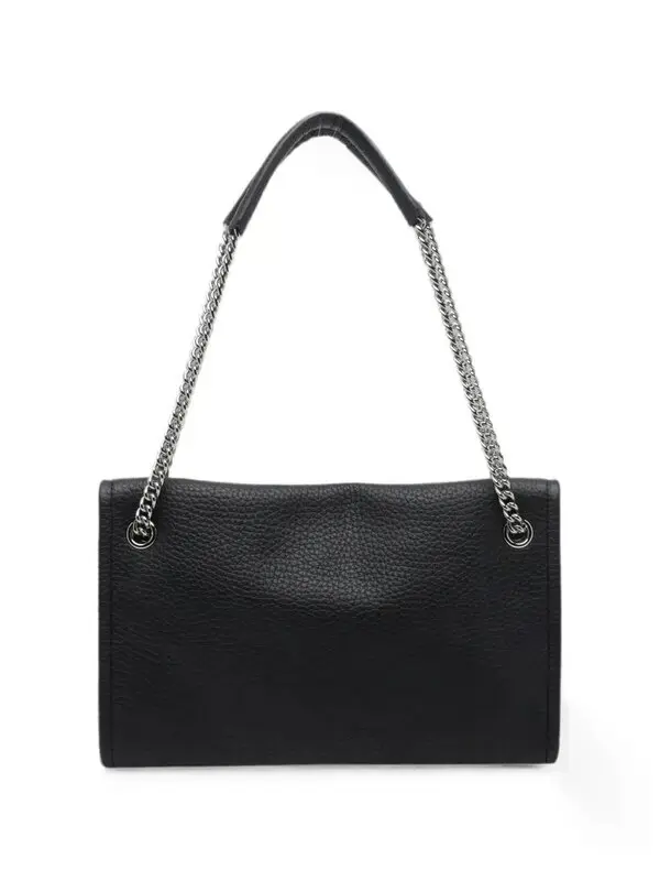 Orciani Small Venus Leather Shoulder Bag - Black